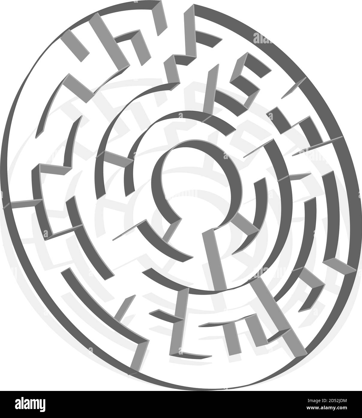 Solvable 3D Mazes, Labyrinths. Puzzle, brain teaser game Stock Vector ...