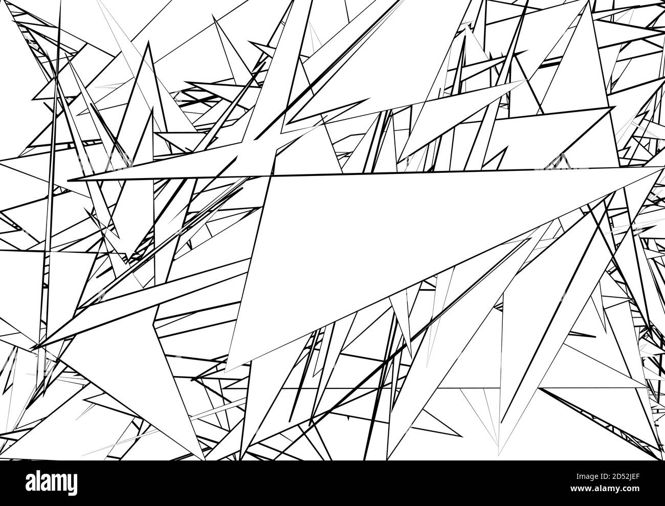 Abstract Overlapping Black And White Monochrome Shapes Geometric Art Background Texture