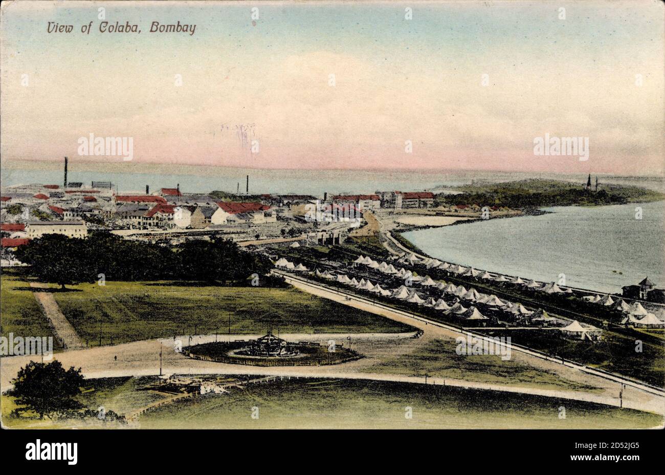 Bombay Indien, View of Calaba, Ortschaft an der Küste | usage worldwide ...