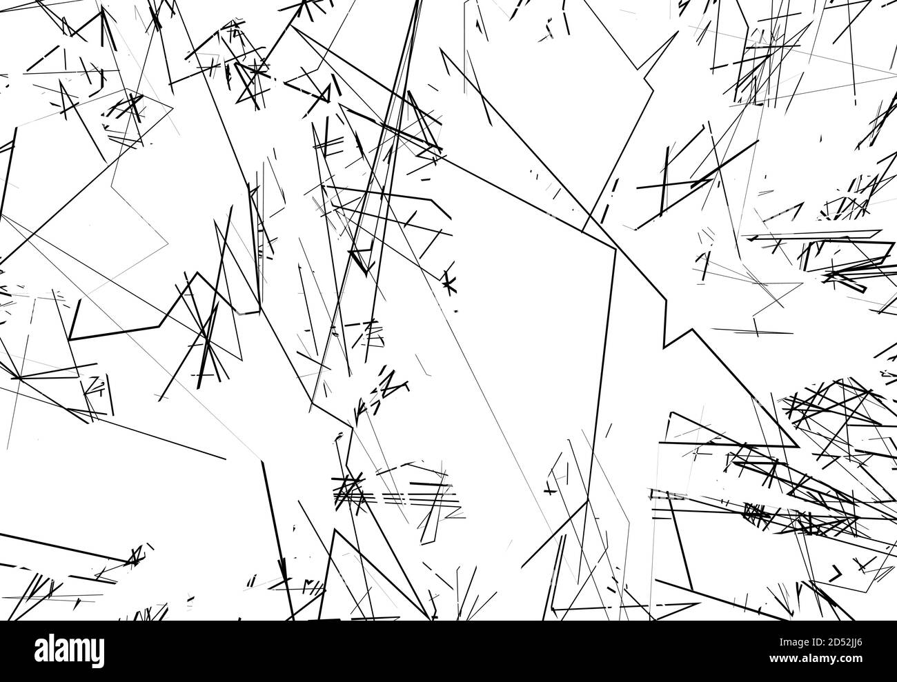 Random Chaotic Contemporary art work vector illustration. Random lines ...