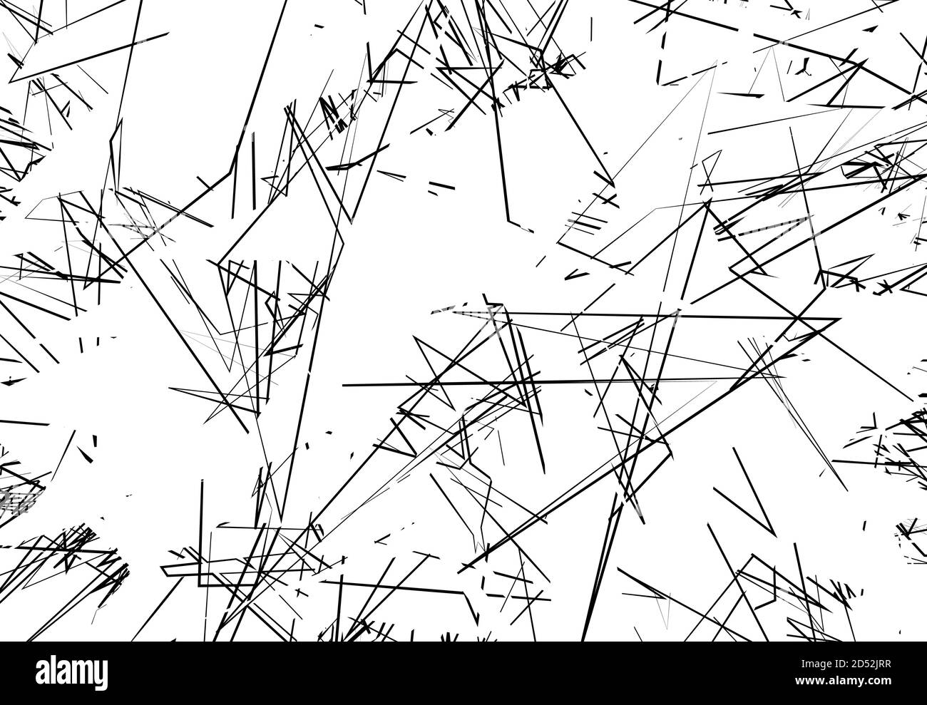 Random Chaotic Contemporary art work vector illustration. Random lines ...