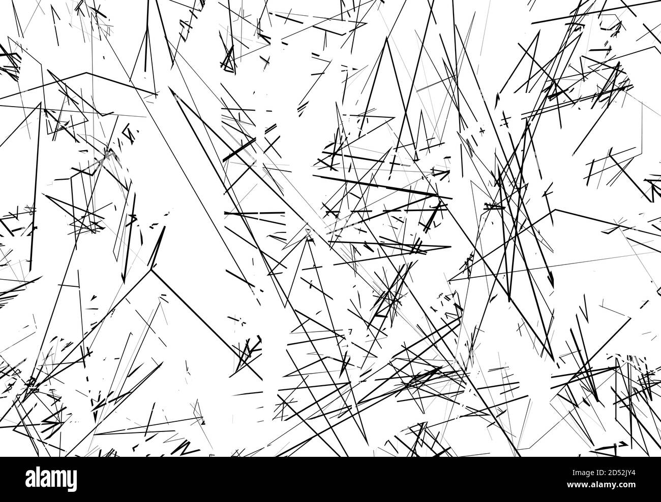 Random Chaotic Contemporary art work vector illustration. Random lines ...