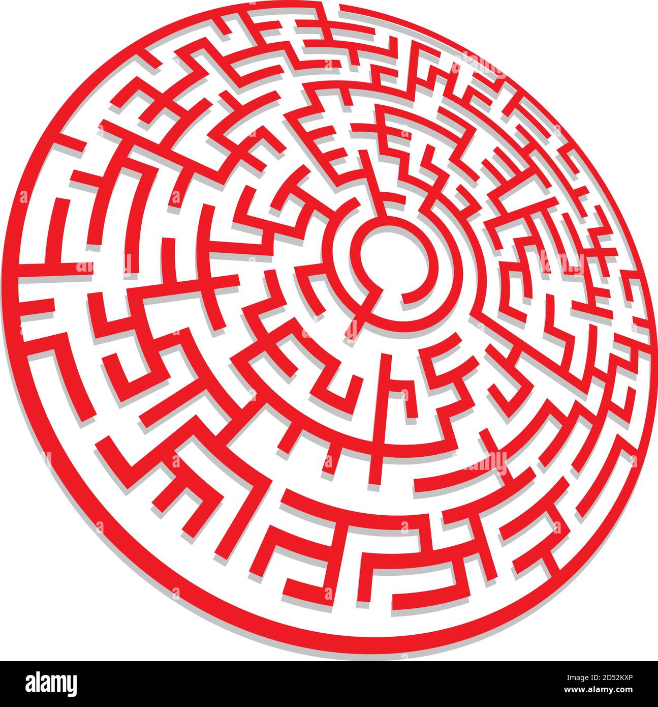 Solvable 3D maze, labyrinth, puzzle game vector illustration Stock Vector Image & Art - Alamy