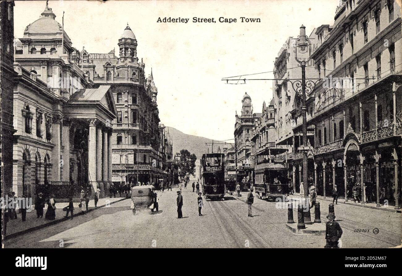 Capetown Kapstadt Südafrika, Adderley Street, Straßenbahnen, Verkehr ...