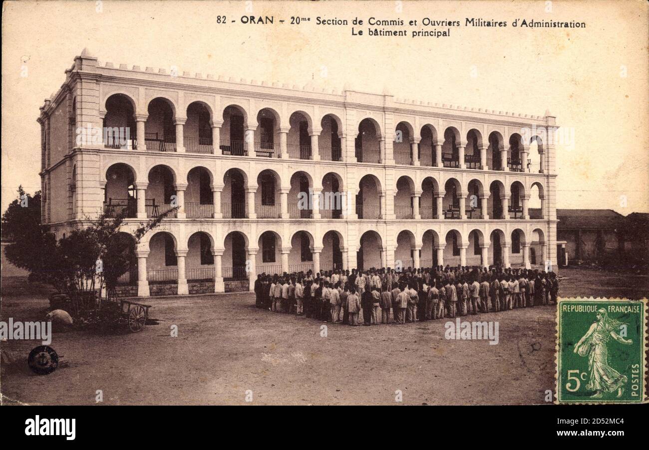 Oran Algerien, 20me Section de Commis, Bâtiment Principal, Militaire ...