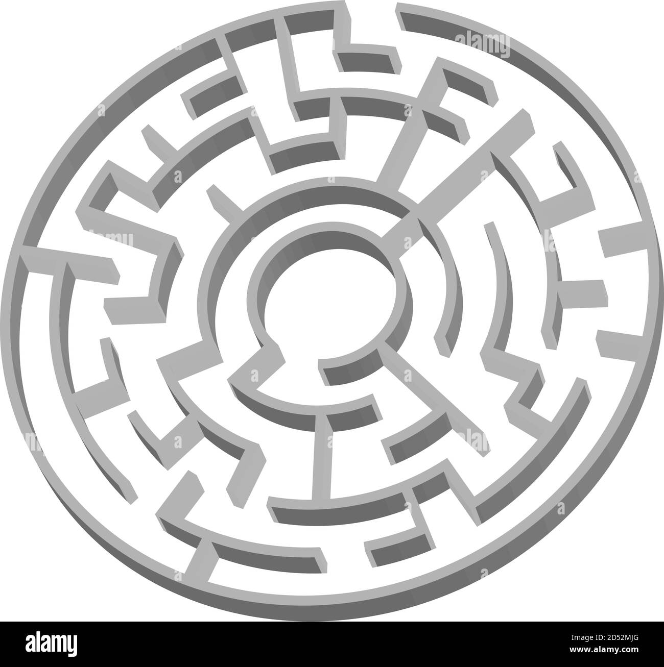 Solvable 3D maze, labyrinth, puzzle game vector illustration Stock ...