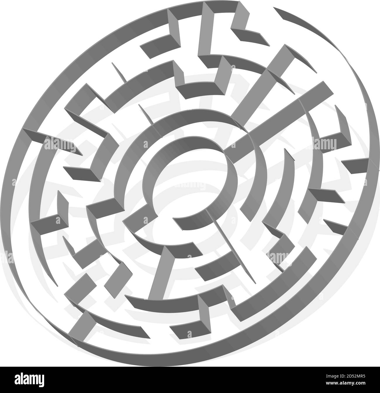Solvable 3D Mazes, Labyrinths. Puzzle, brain teaser game Stock Vector ...