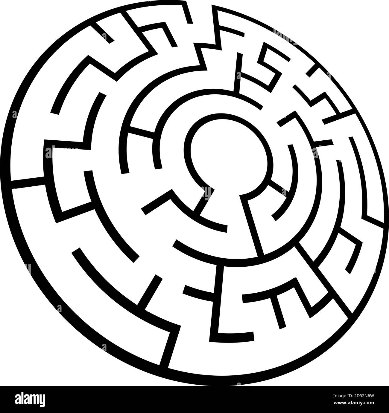 Solvable 3D maze, labyrinth, puzzle game vector illustration Stock ...