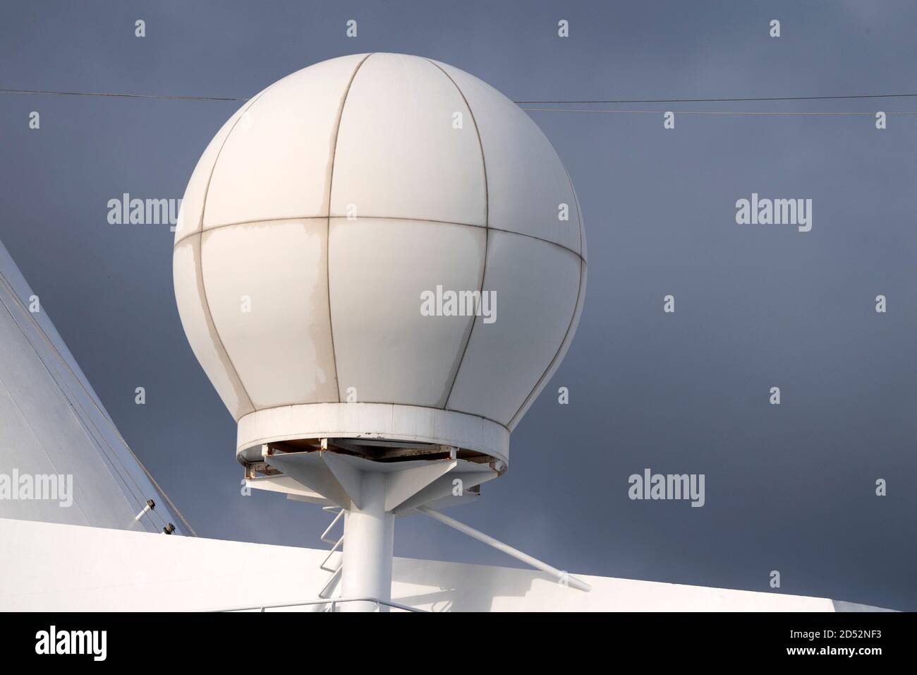 Ship sphere radar close up Stock Photo - Alamy