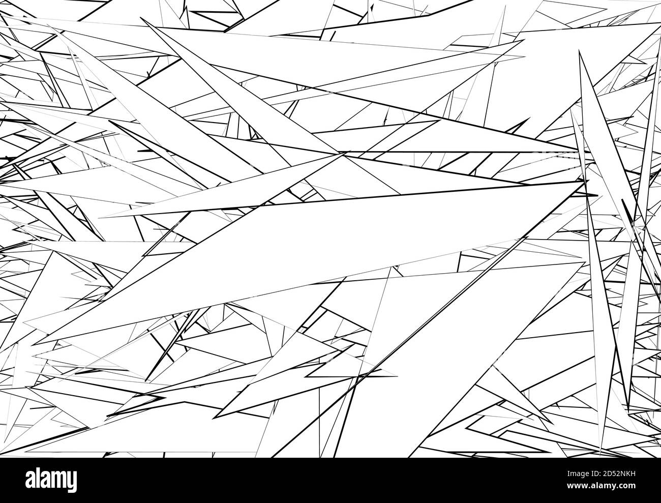 Abstract Overlapping Black And White Monochrome Shapes Geometric Art Background Texture