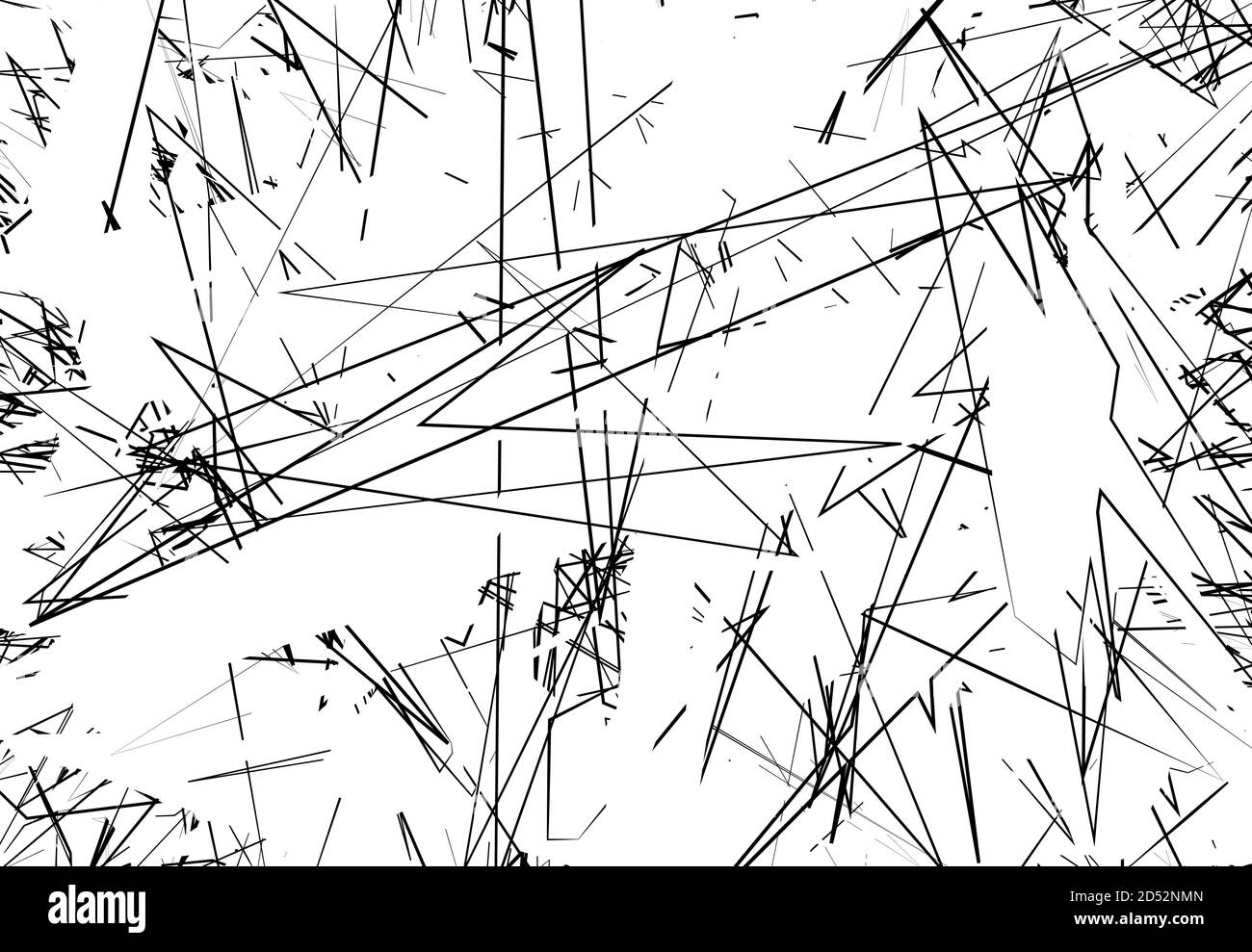 Random Chaotic Contemporary art work vector illustration. Random lines ...