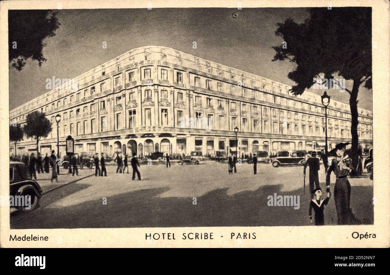 Paris, Hotel Scribe, Rue Scribe 1, Centre de la ville | usage worldwide ...