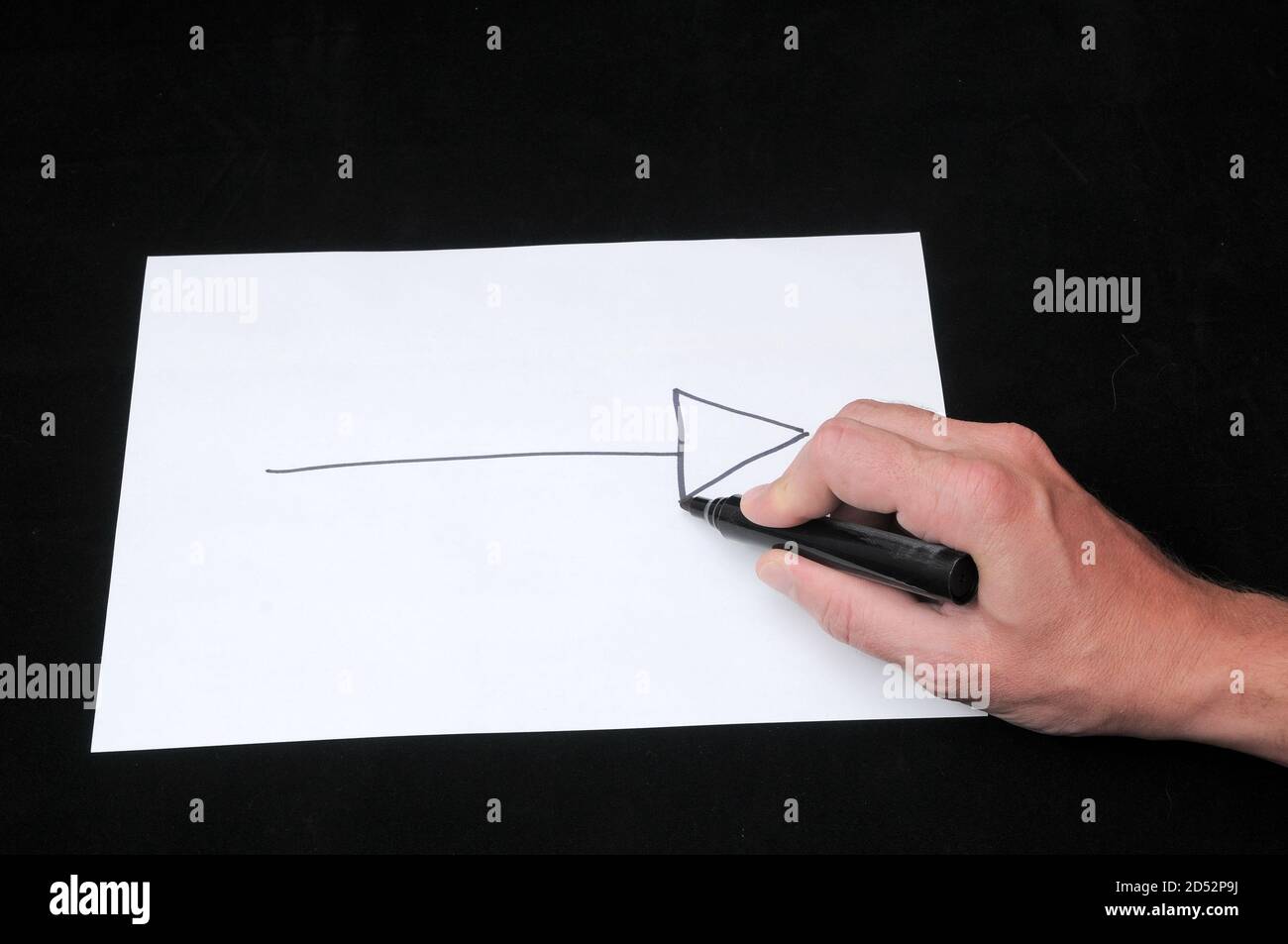 Drawing on a White Paper Stock Photo - Alamy