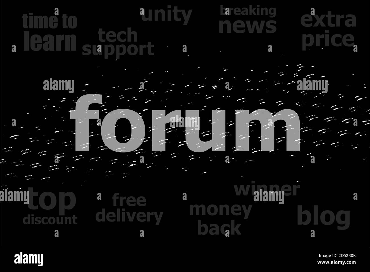 Text Forum. Web design concept . Black and white abstract background ...