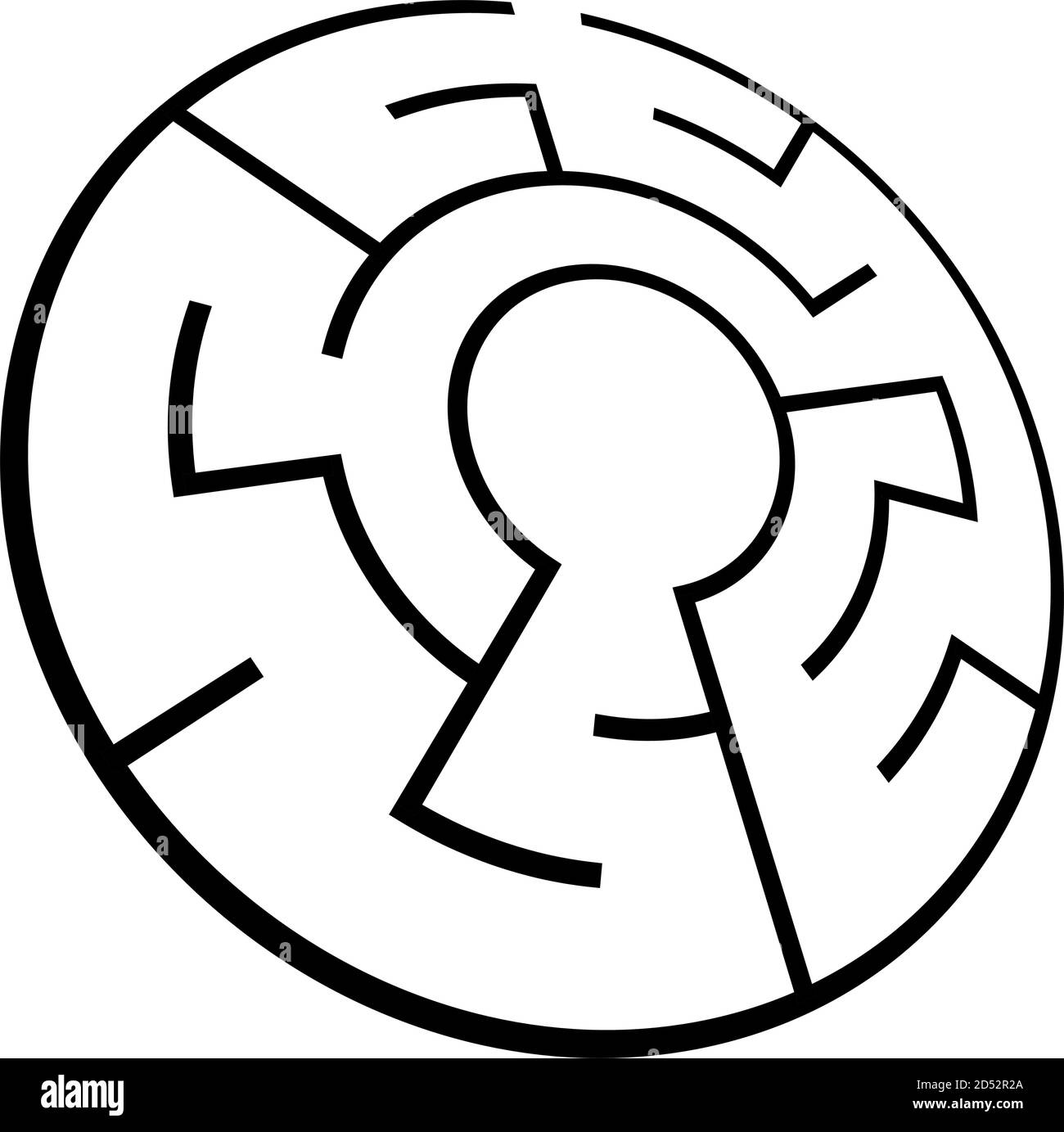 Solvable 3D maze, labyrinth, puzzle game vector illustration Stock ...