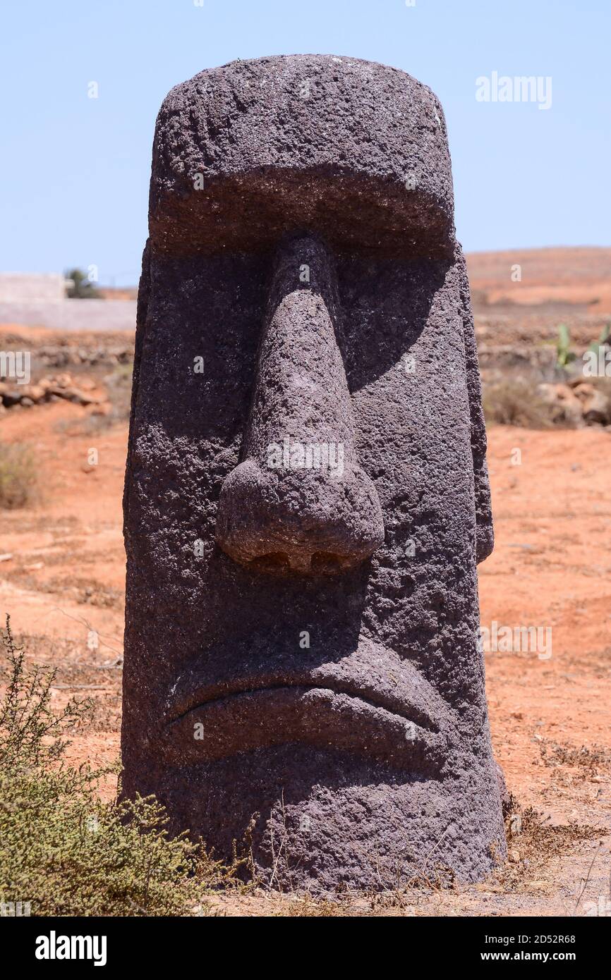 Classic Moai Mask Stock Photo - Alamy