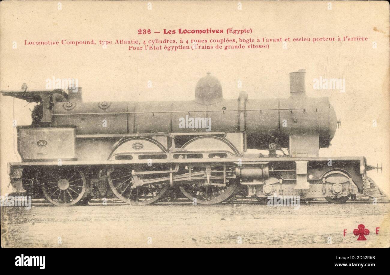 Les Locomotives, Egypte, Compound, Lokomotive, Zug | usage worldwide ...