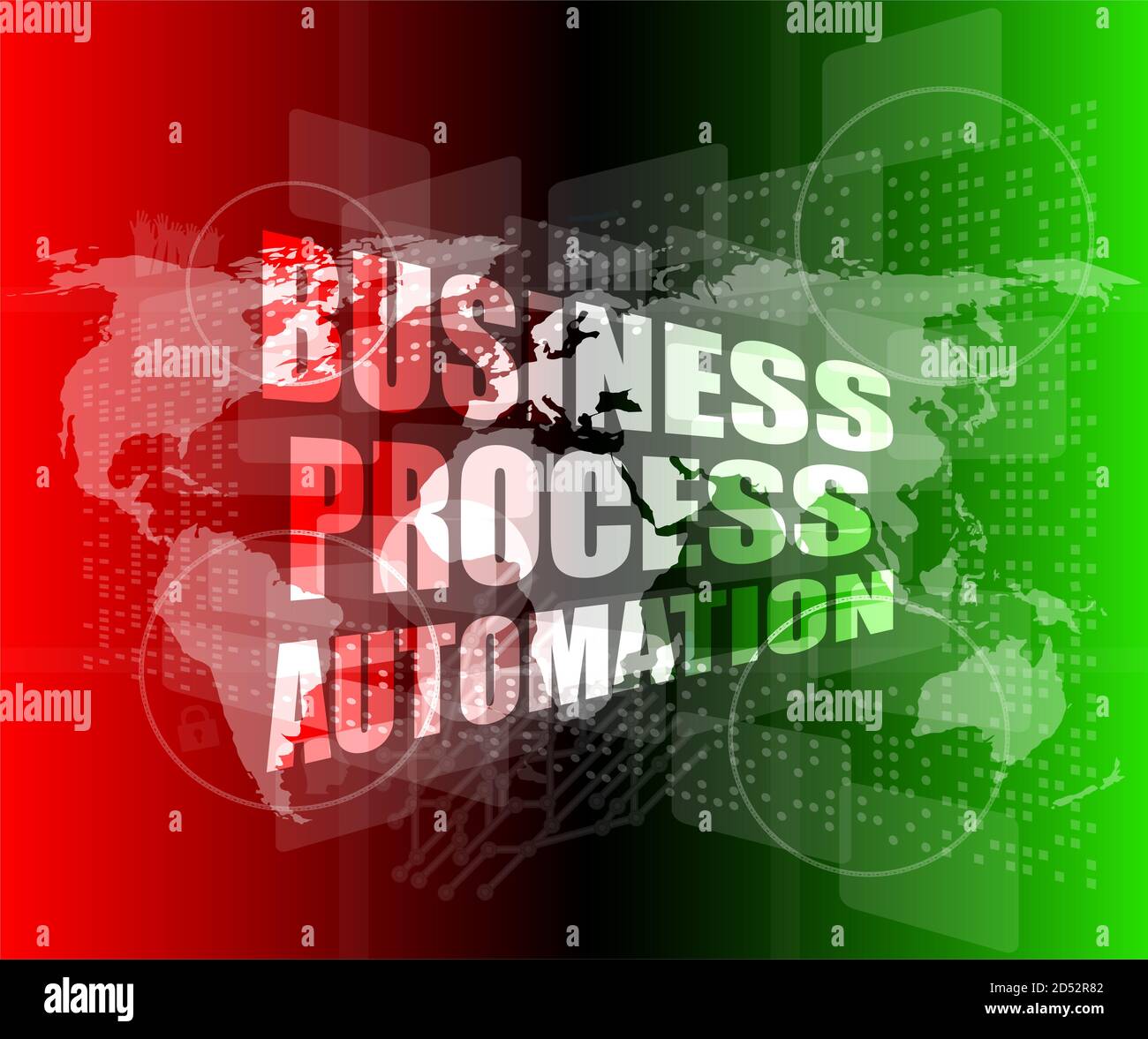 business process automation interface hi technology Stock Photo - Alamy