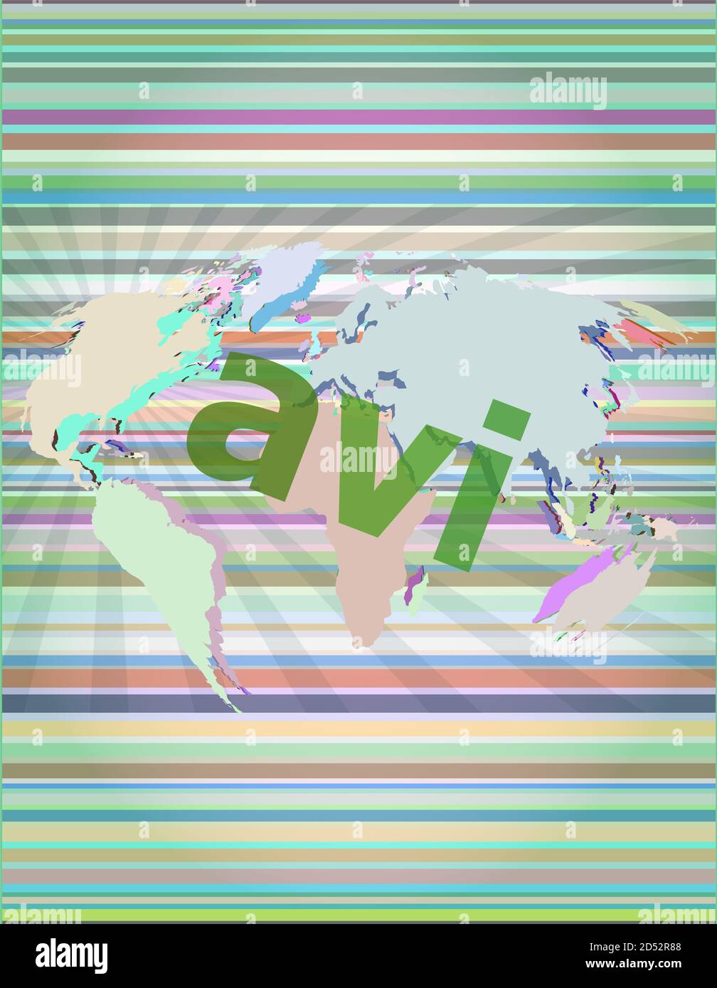 digital concept: avi word on digital screen Stock Photo - Alamy