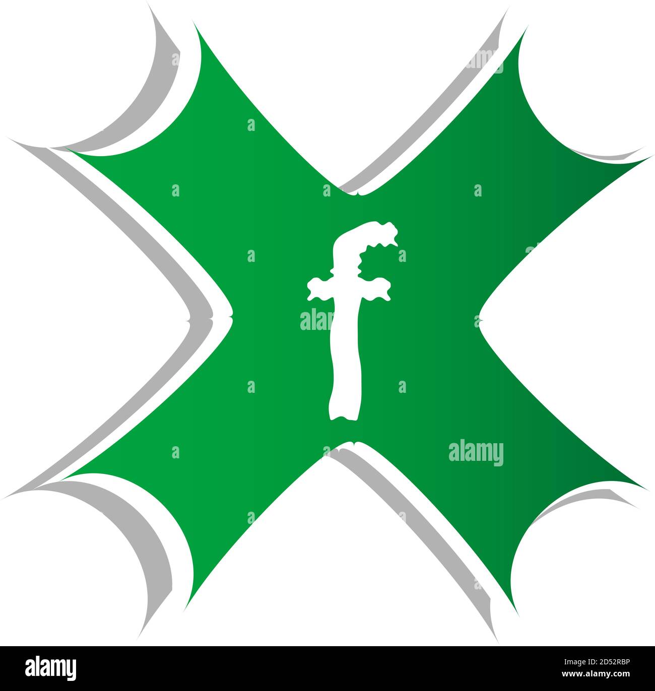 letter F in the web button. web icon logo design template elements ...