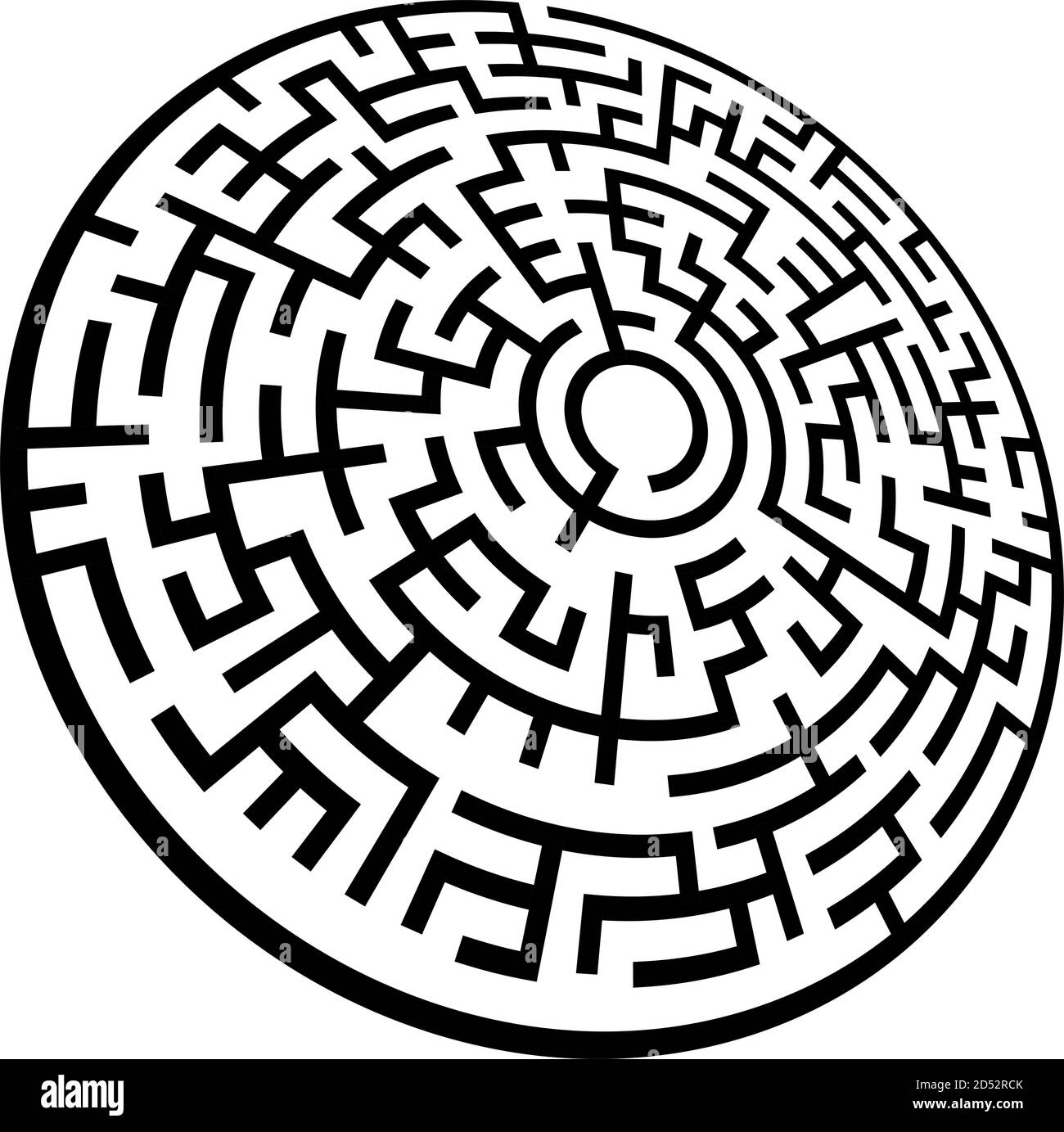 Solvable 3D maze, labyrinth, puzzle game vector illustration Stock ...