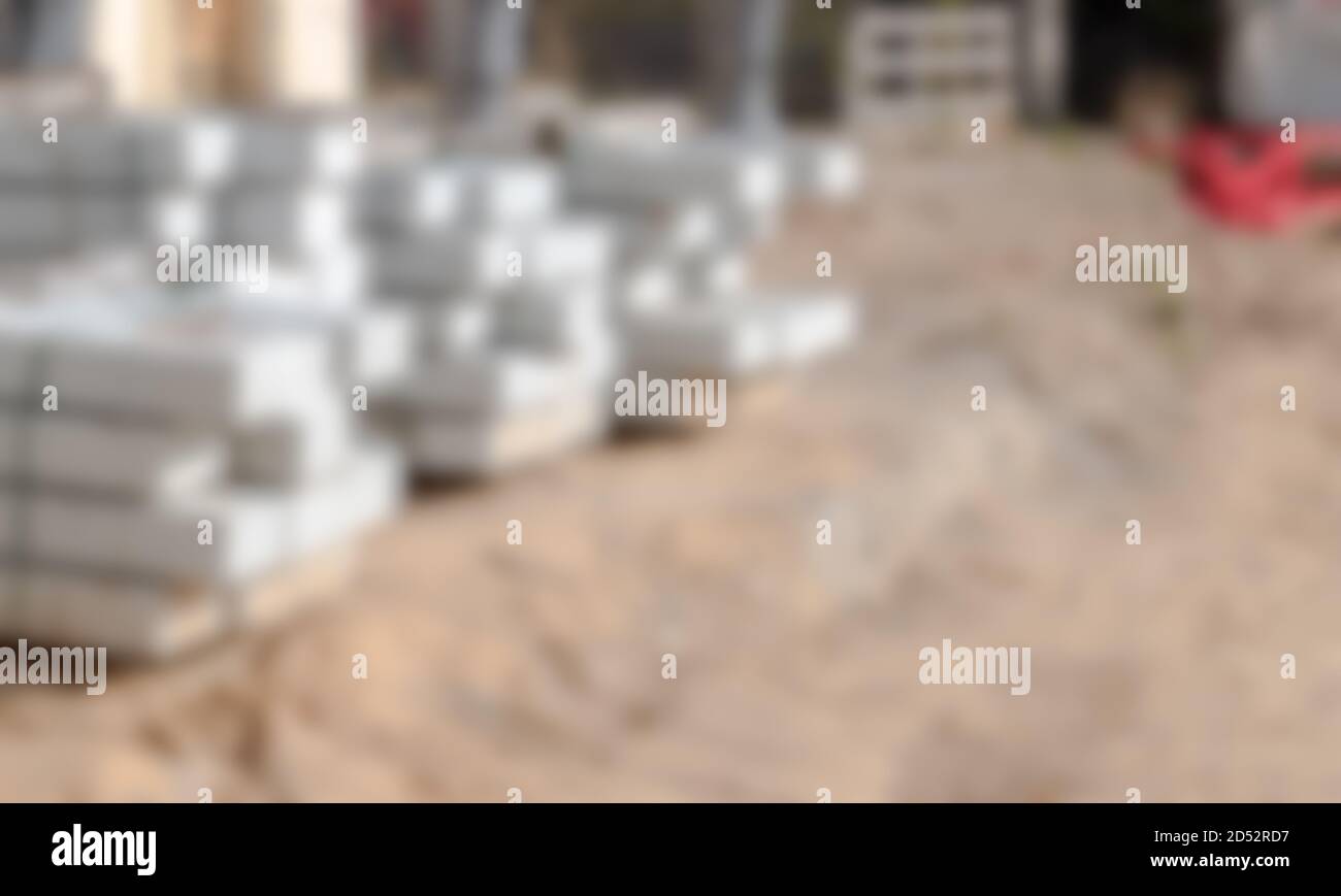 Blur construction site, building incomplete, abstract background ...