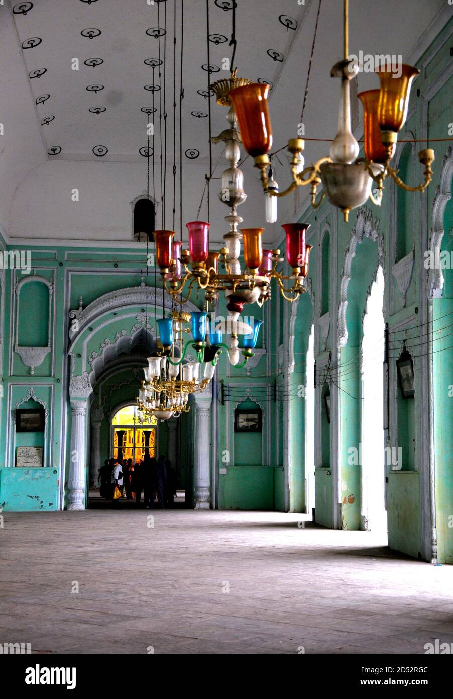 Interior of Bara Imambara, also known as Asfi Mosque is an imambara ...