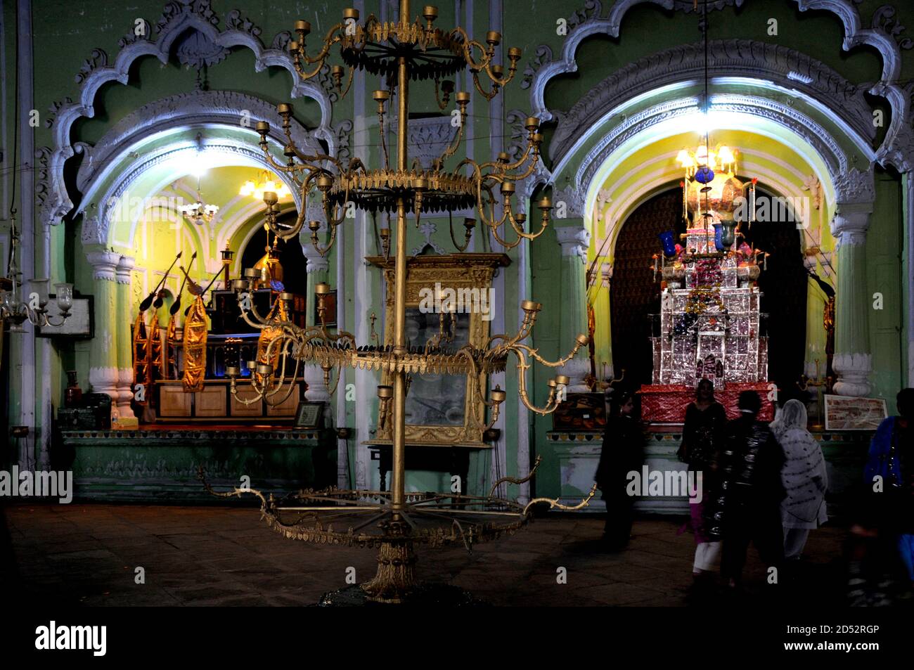 Interior of Bara Imambara, also known as Asfi Mosque is an imambara ...