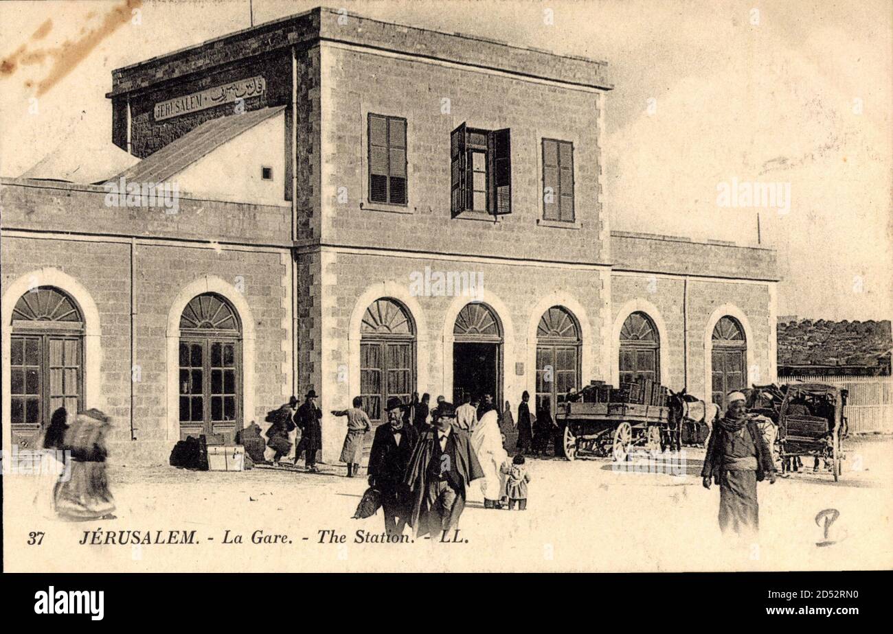 Jerusalem Israel, La Gare, The Station, Bahnhof | usage worldwide Stock ...
