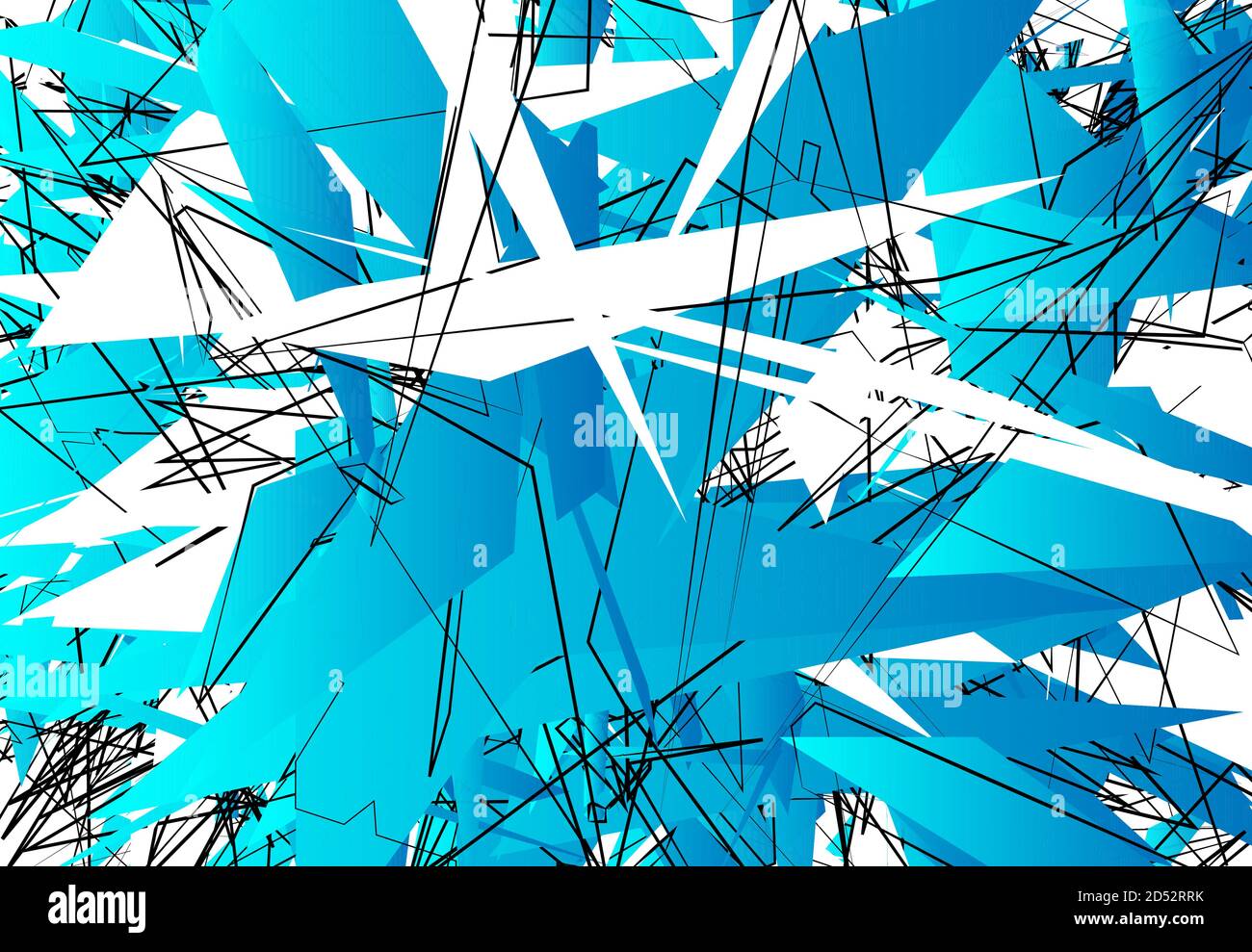 Random Chaotic Contemporary art work vector illustration. Random lines ...
