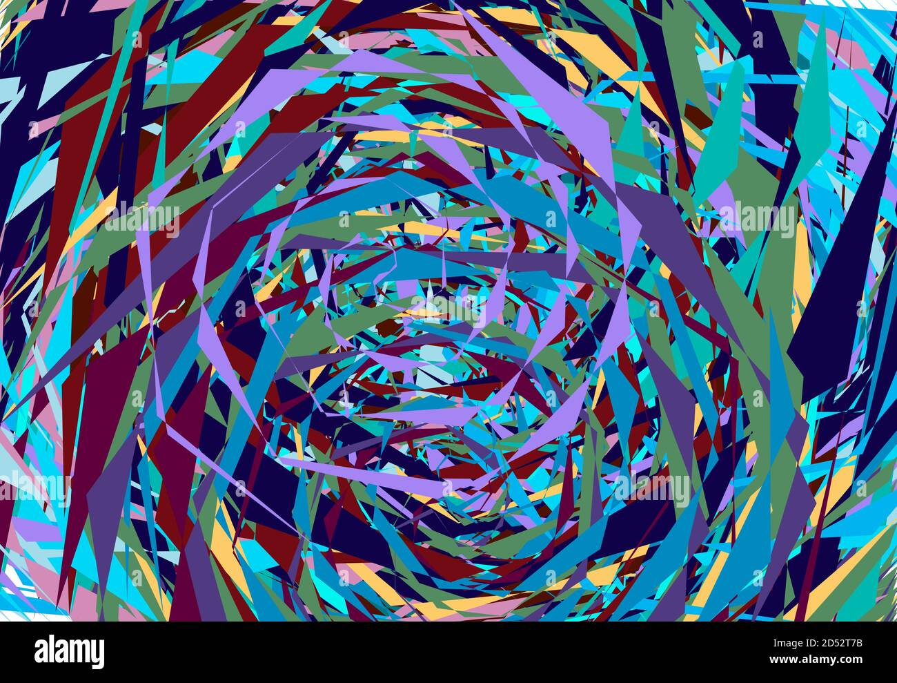 Random spirals, swirls, twirls abstract geometric, colorful, multi ...