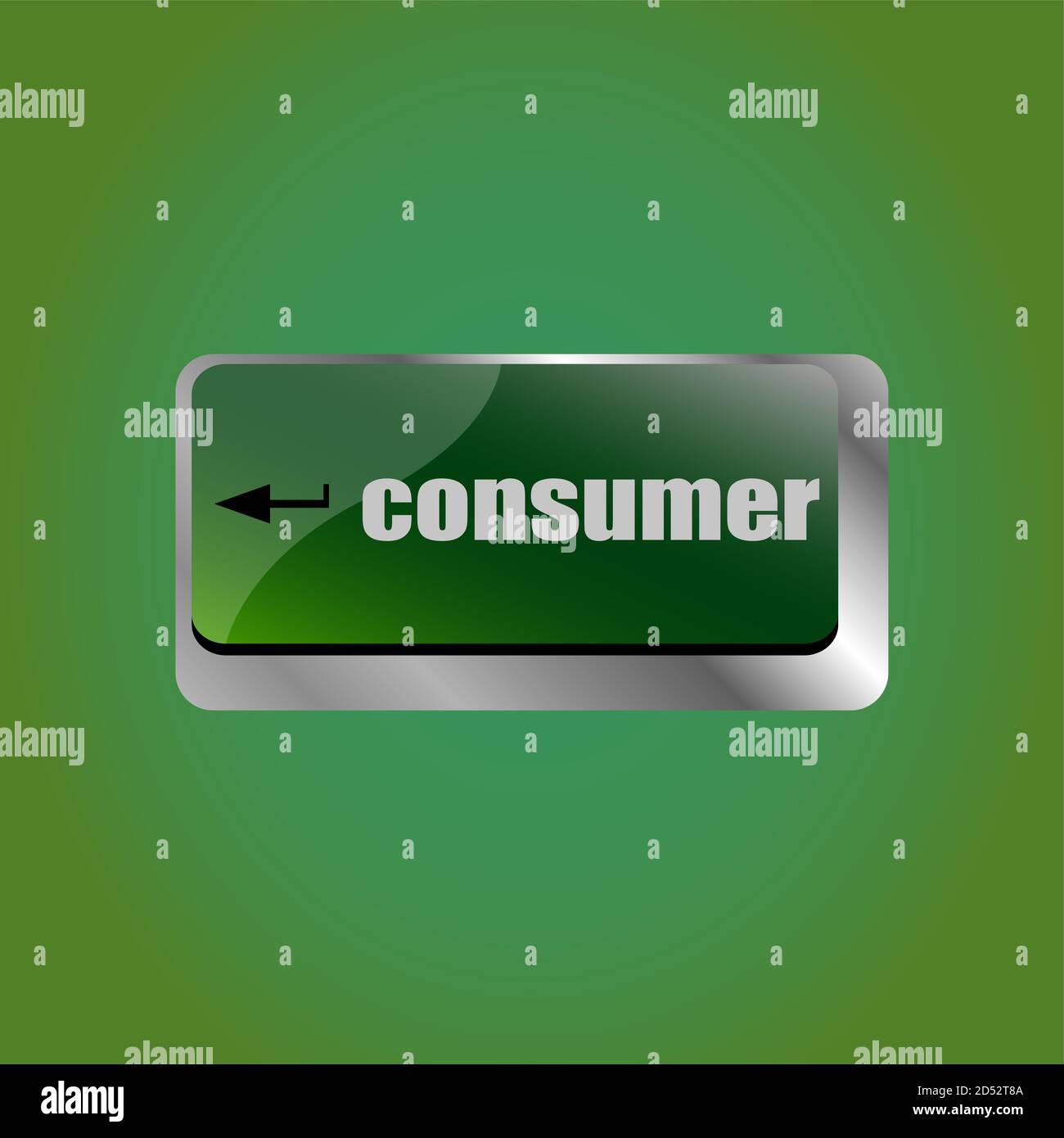 consumer message on enter key of keyboard button Stock Photo - Alamy
