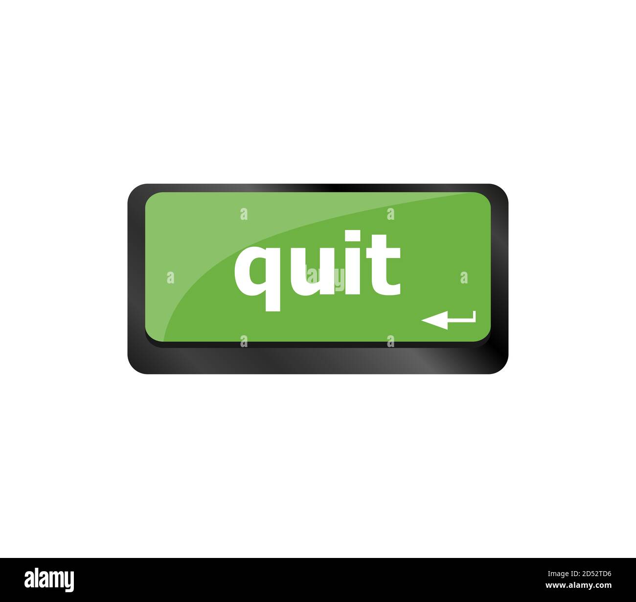 quit button on internet computer keyboard key Stock Photo - Alamy