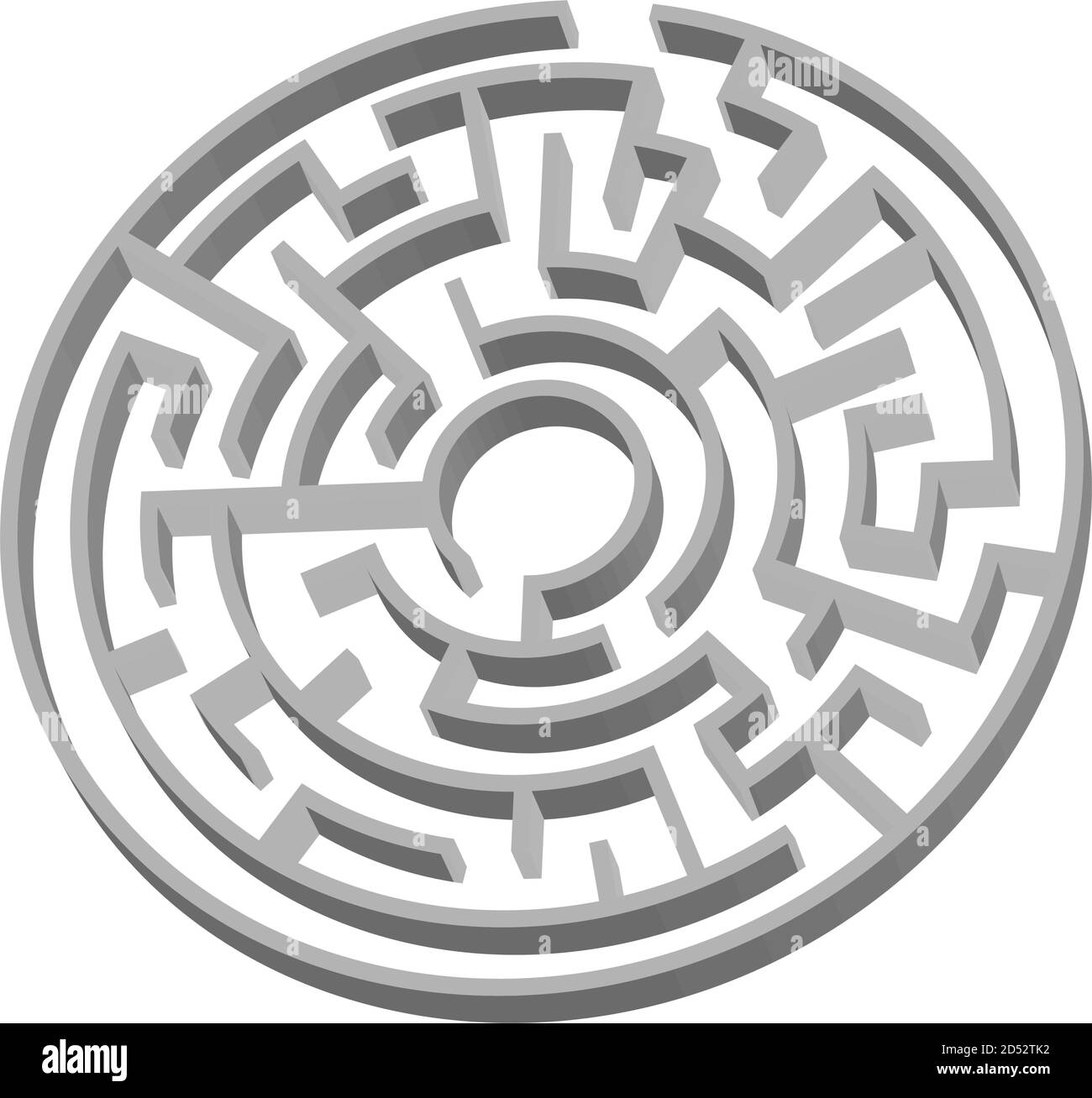Solvable 3D maze, labyrinth, puzzle game vector illustration Stock ...