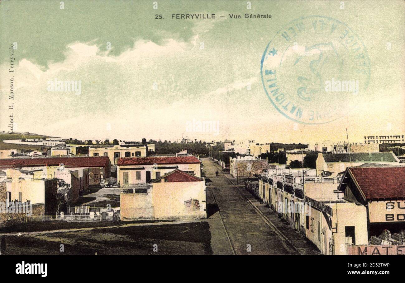 Ferryville Tunesien, Vue Générale, Straßenpartie, Hausansichten | usage ...