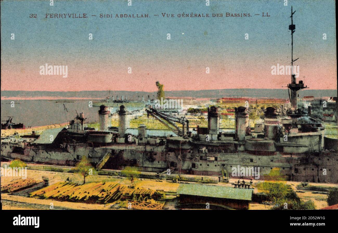 Ferryville Tunesien, Sidi Abdallah, Vue Générale des Bassins | usage ...