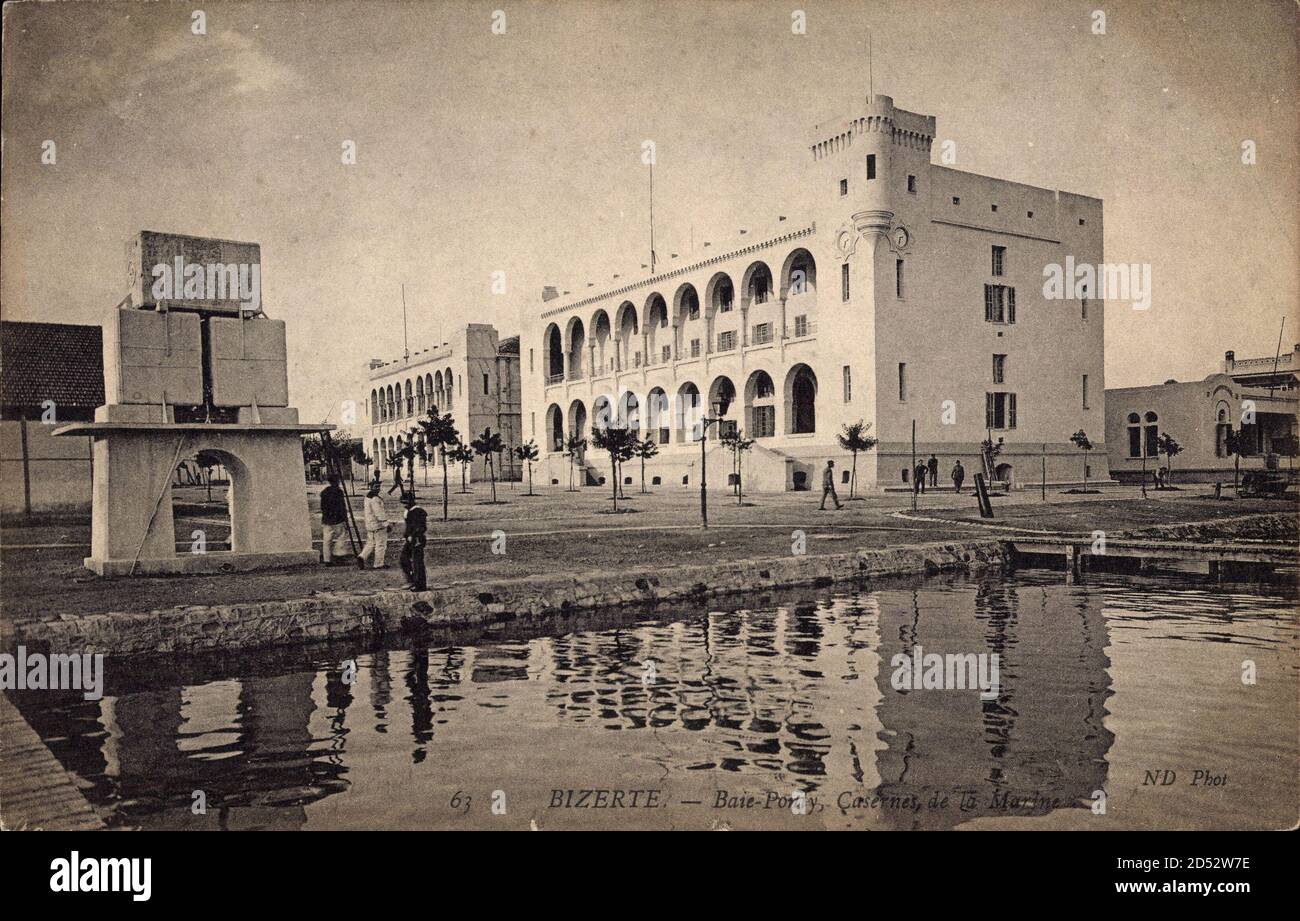 Bizerte Tunesien, Baie Ponty, Casernes de la Marine, Anwohner | usage ...