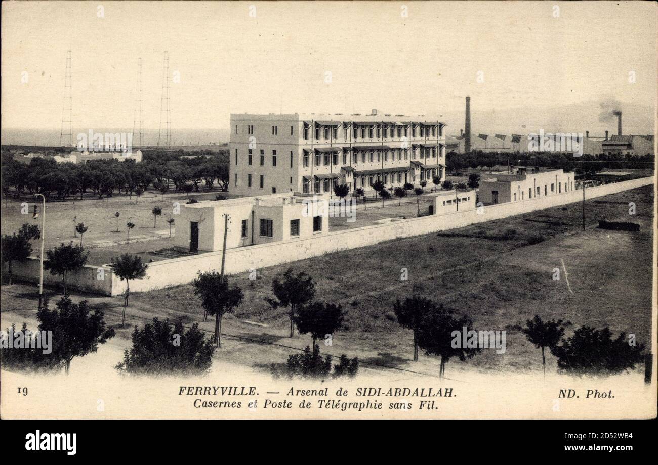 Ferryville Tunesien, Arsenal de Sidi Abdallah, Casernes, Poste de ...