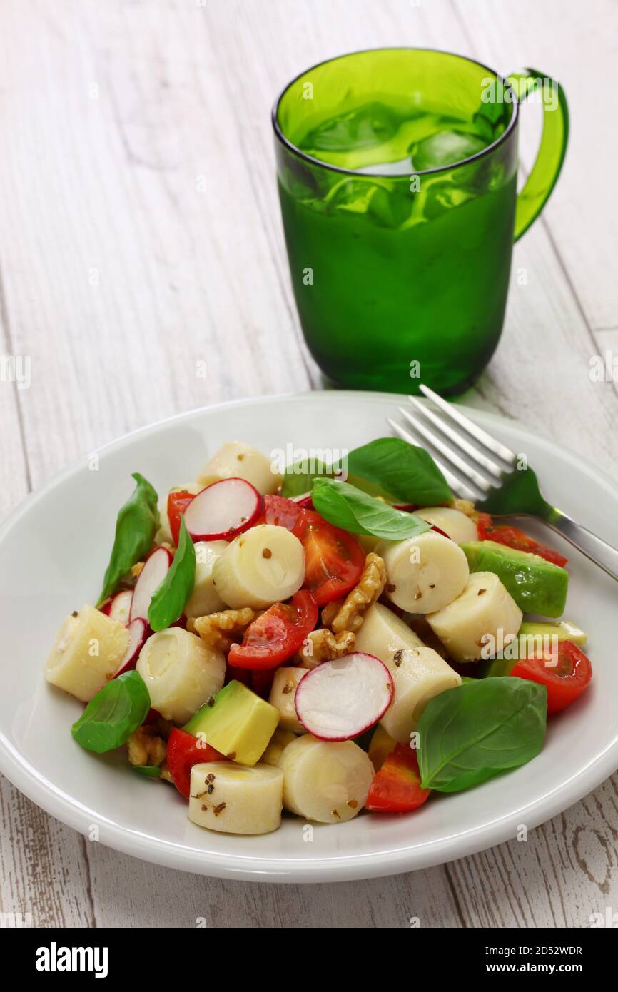 costa rican hearts of palm salad Stock Photo - Alamy