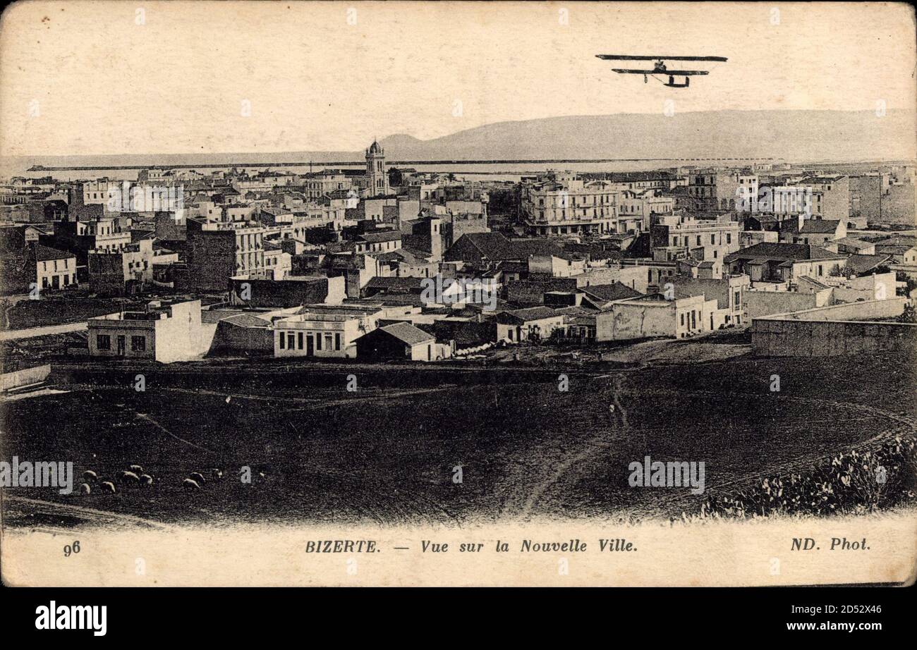 Bizerte Tunesien, Blick zur neuen Stadt, Doppeldecker | usage worldwide ...