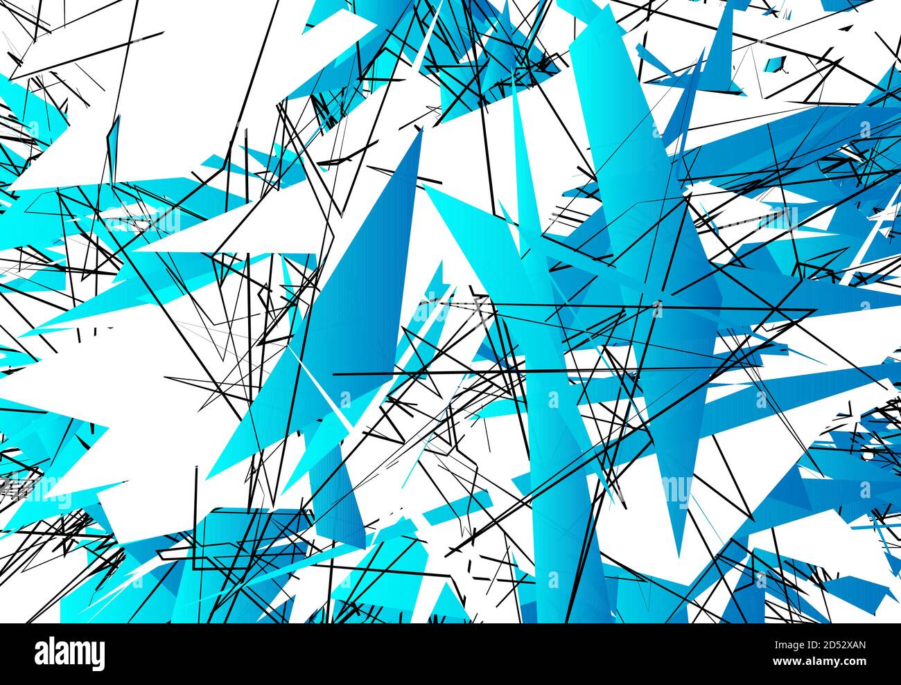 Random Chaotic Contemporary art work vector illustration. Random lines ...