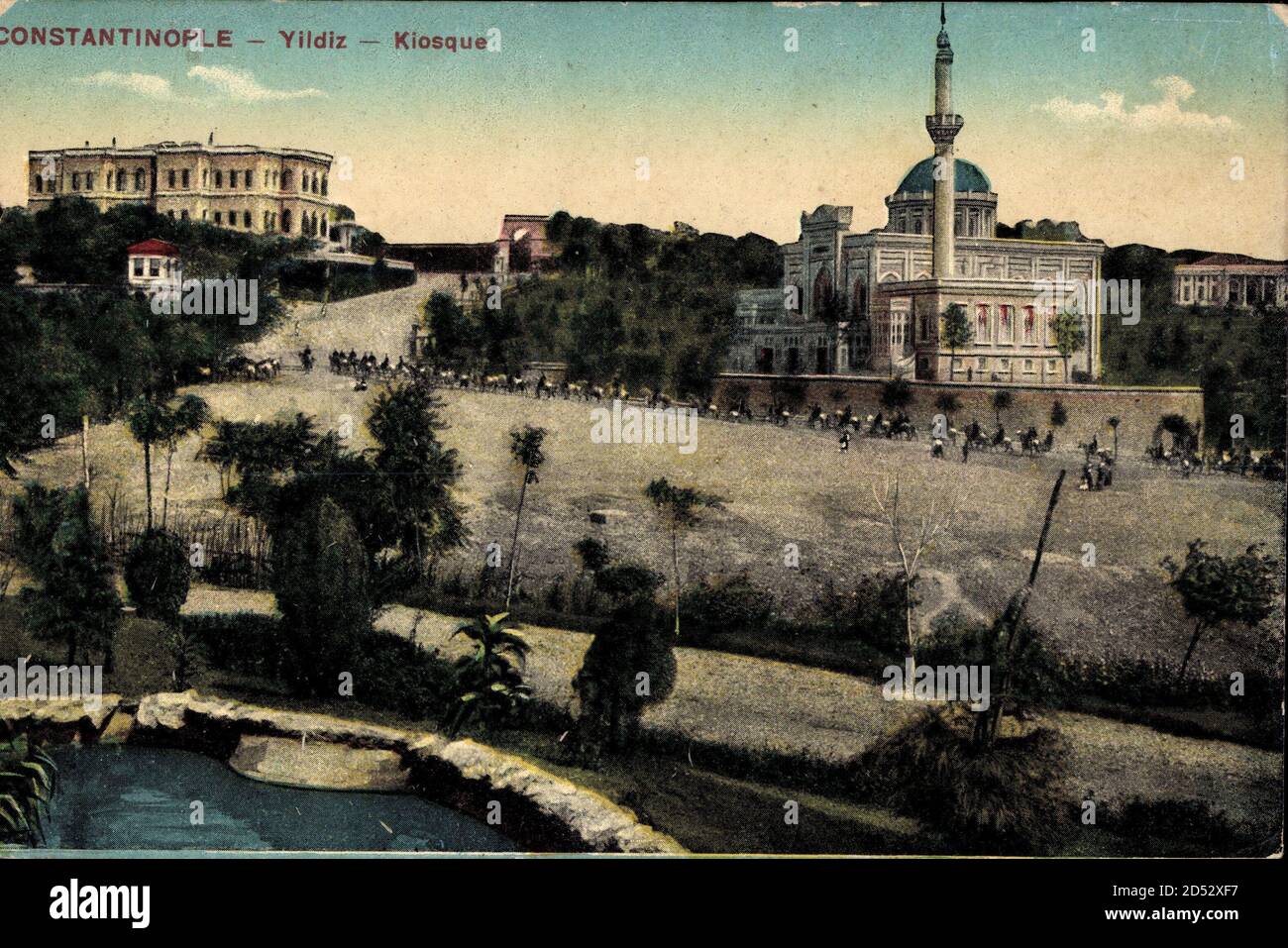 Konstantinopel Istanbul Türkei, Yildiz, Kiosque, Platz, Kavallerie ...
