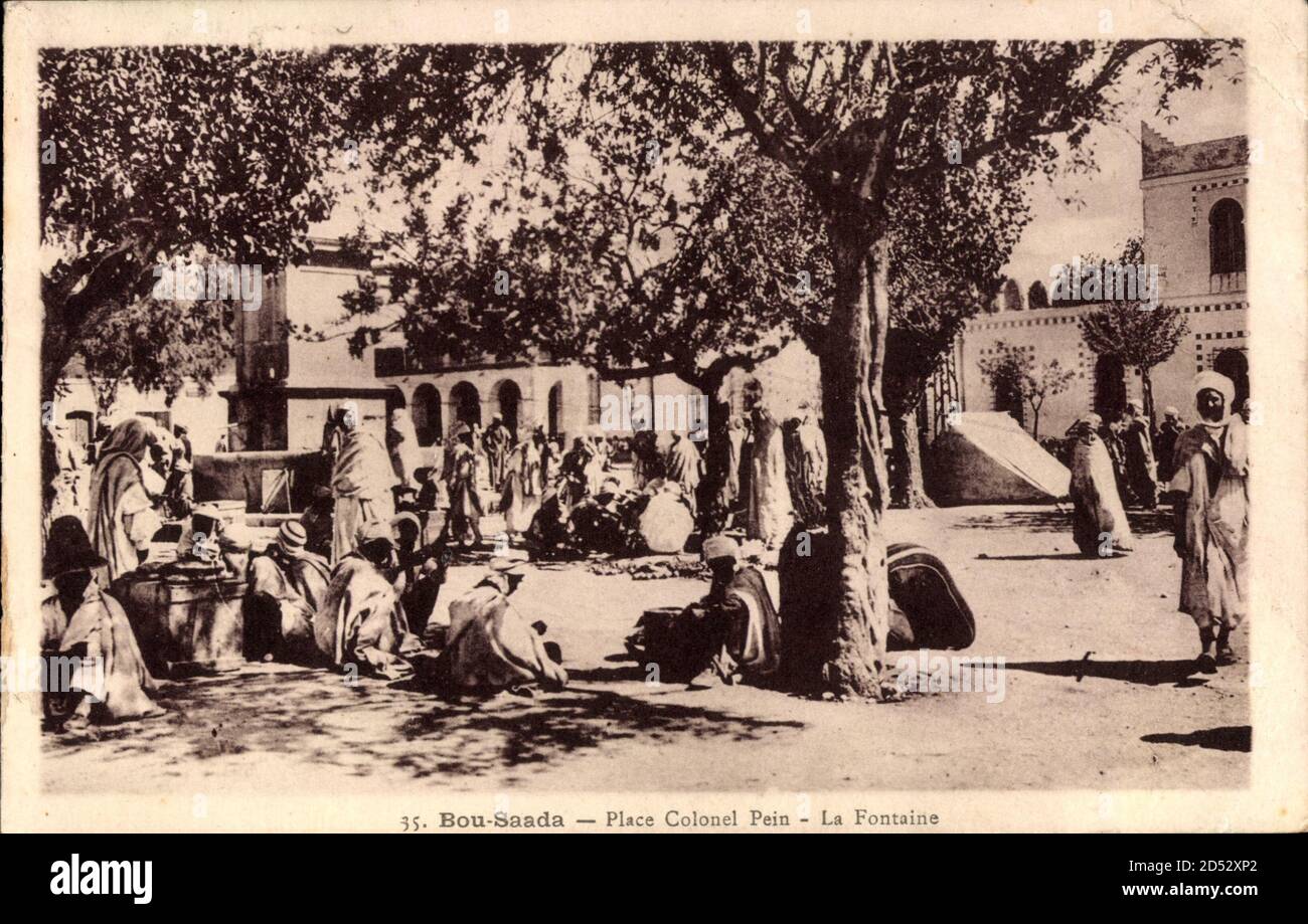 Bou Saada Algerien, Place Colonel Pein, La Fontaine, Platz | usage ...