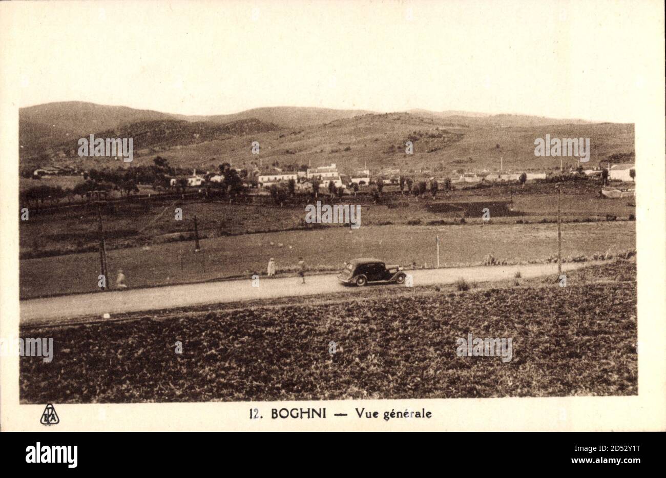 Boghni Algerien, Vue générale, Totalansicht vom Ort, Auto, Straße ...