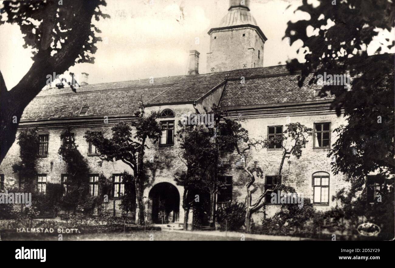 Schweden, Halmstad Slott, Schlossansicht, Turm, Tor | usage worldwide ...