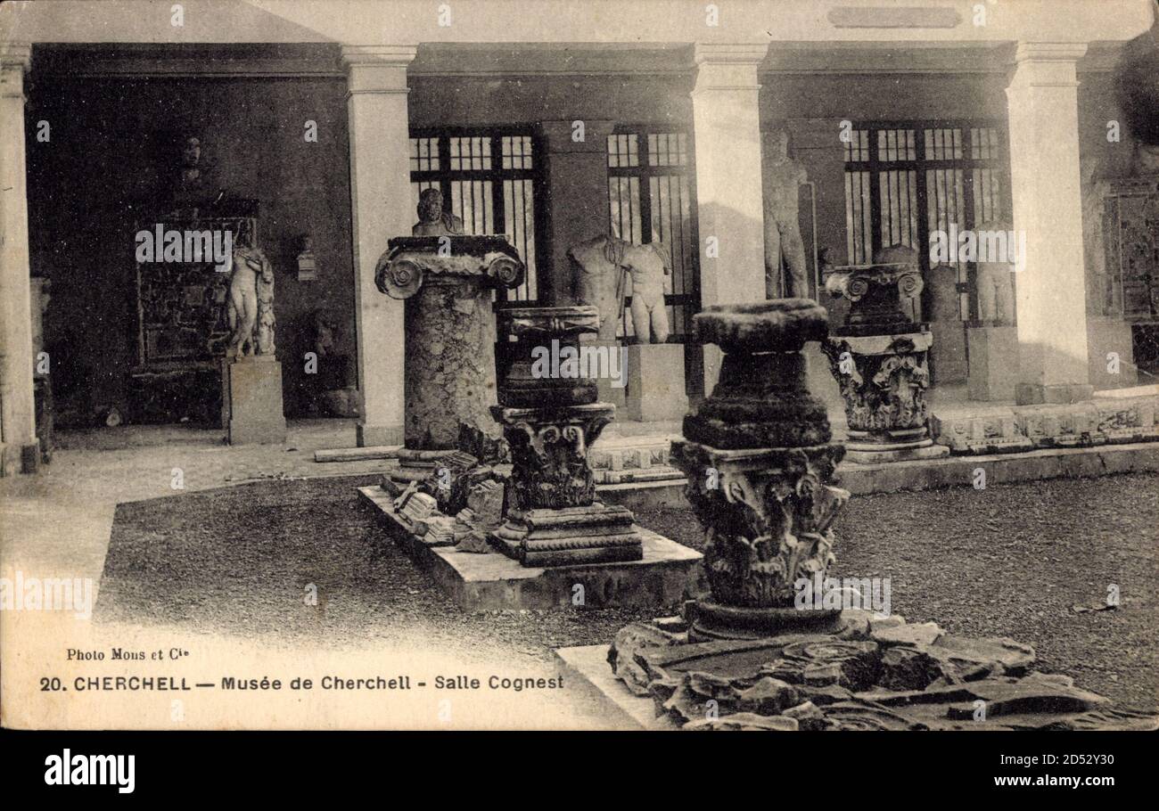 Cherchell Algerien, Musée, Salle Cognest, Museum, Ausstellungsstücke ...