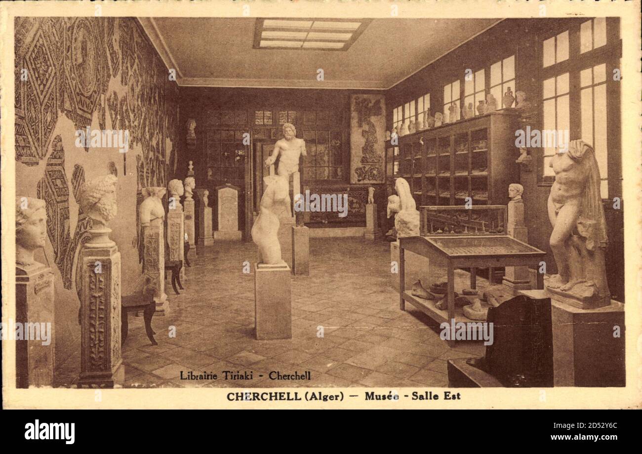 Cherchell Algerien, Musée, Salle Est, Museum, Saal, Innenansicht ...