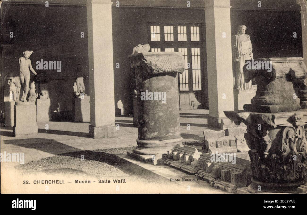 Cherchell Algerien, Musée, Salle Waill, Museum, Ausstellungsstücke ...