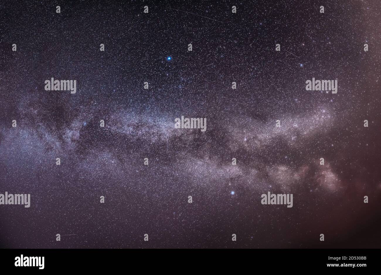 Real Night Sky Stars With Milky Way Galaxy. Natural Starry Sky ...