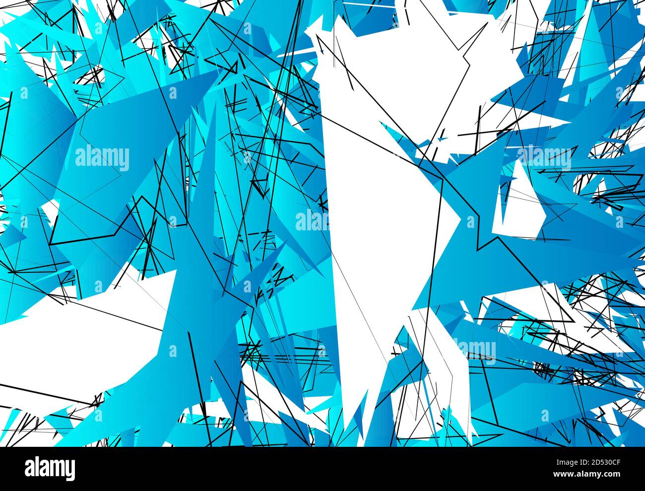 Random Chaotic Contemporary art work vector illustration. Random lines ...